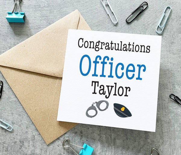 Police Officer Card – Pretty Little Personalised